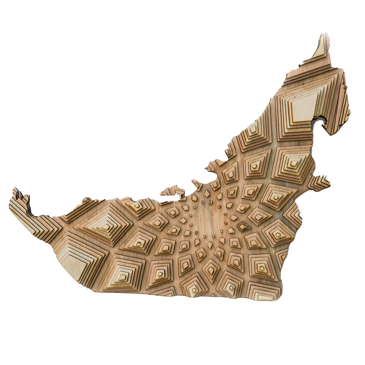 UAE Map 3D Art Piece For Wall Decor